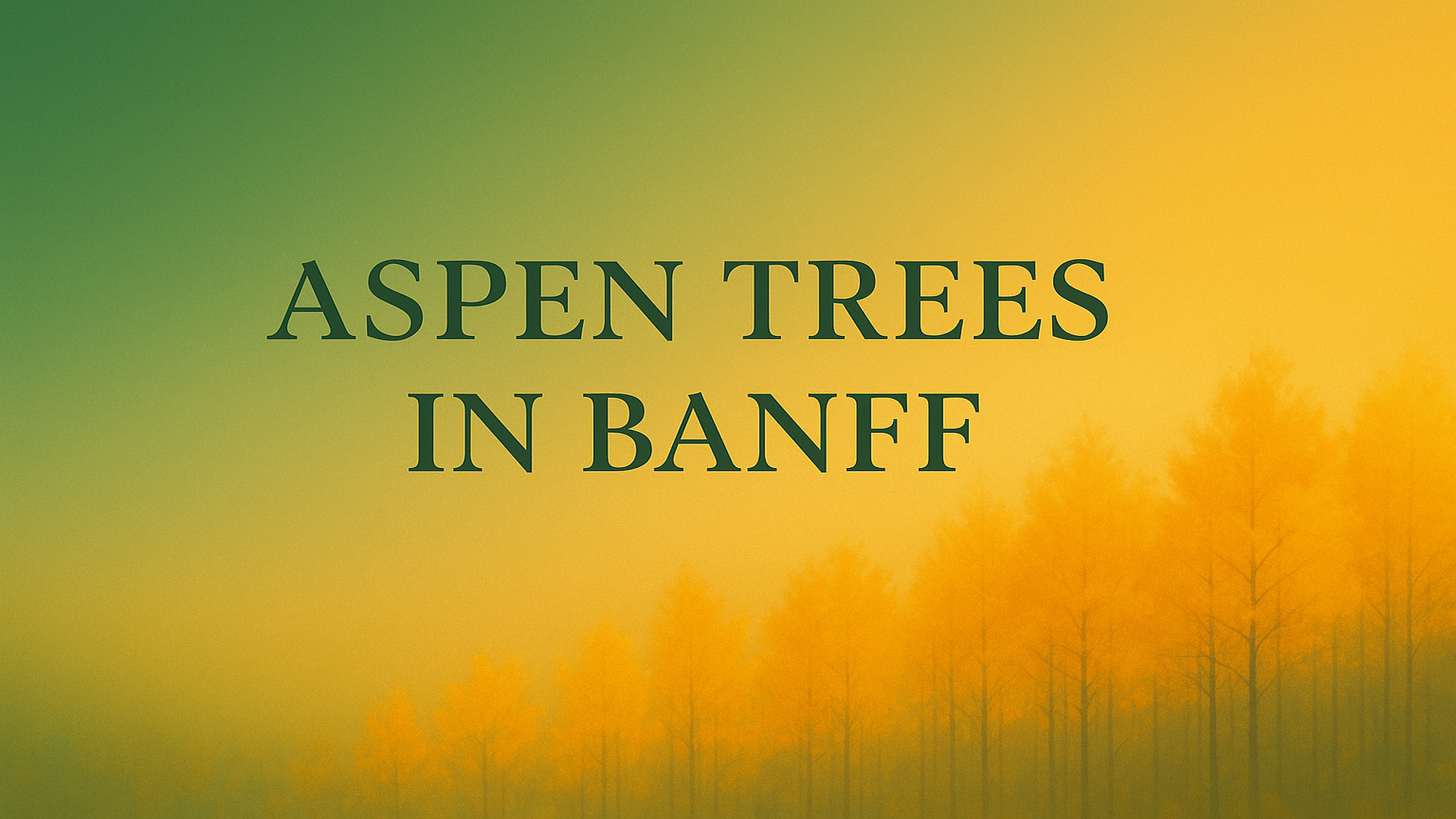 Warm Autumn Palette: Aspen Canvas from Banff National Park – CetArt